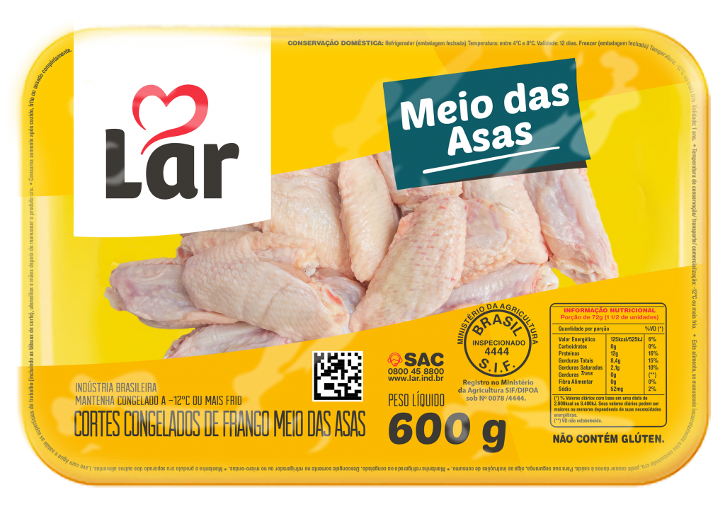 Frango a Passarinho Temperado 700g - Lar Cooperativa Agroindustrial