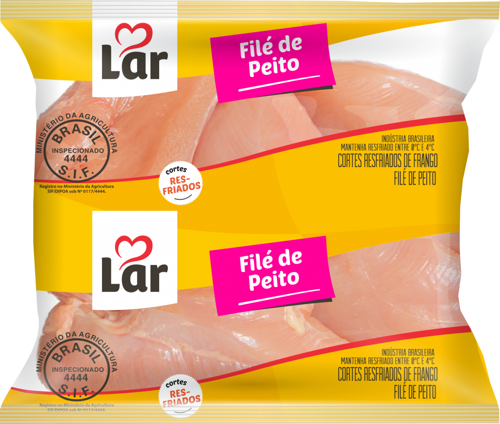 Filé de Peito Envelopado • Resfriado - Lar Cooperativa Agroindustrial