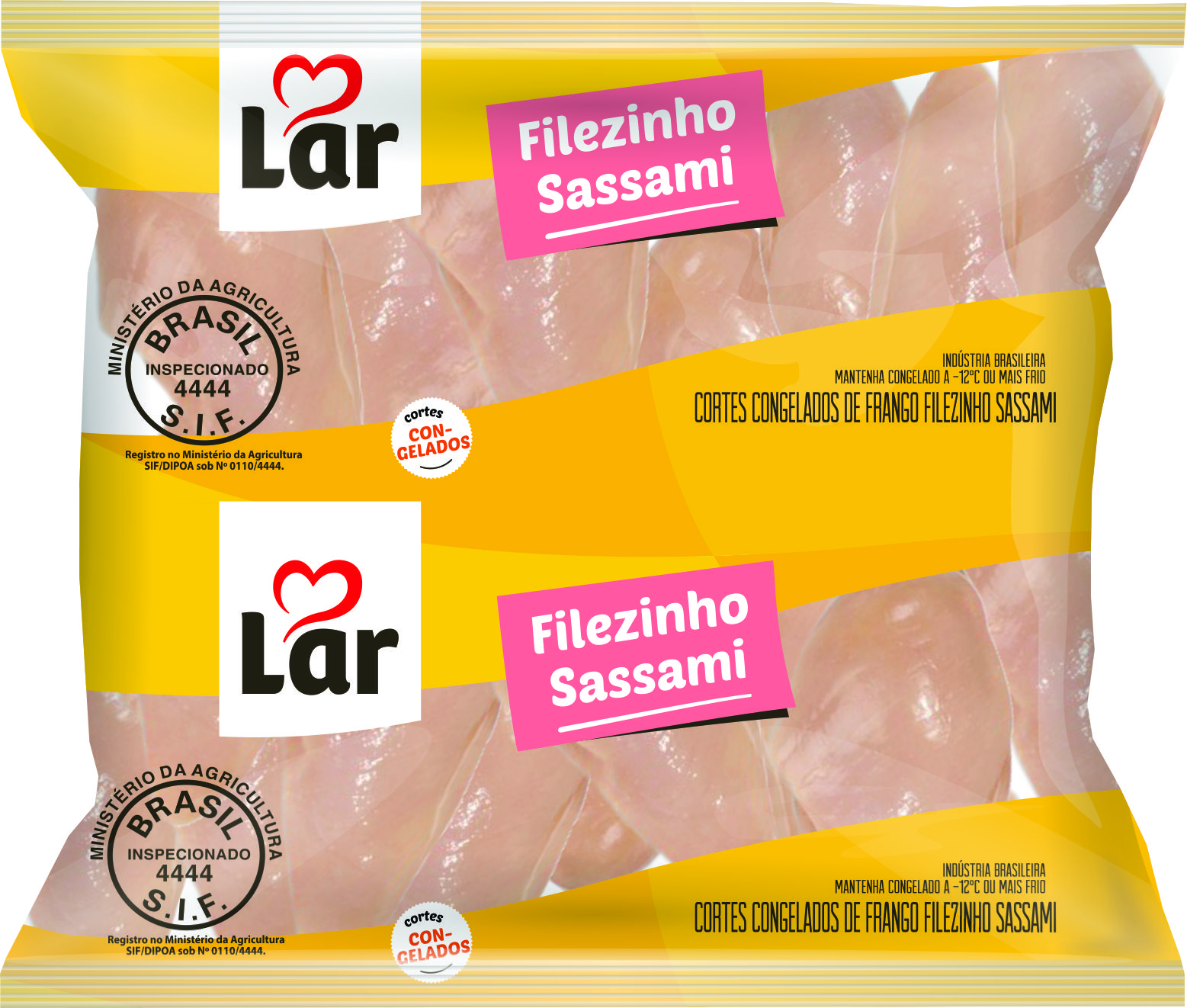 Filezinho Sassami Envelopado • Congelado - Lar Cooperativa Agroindustrial