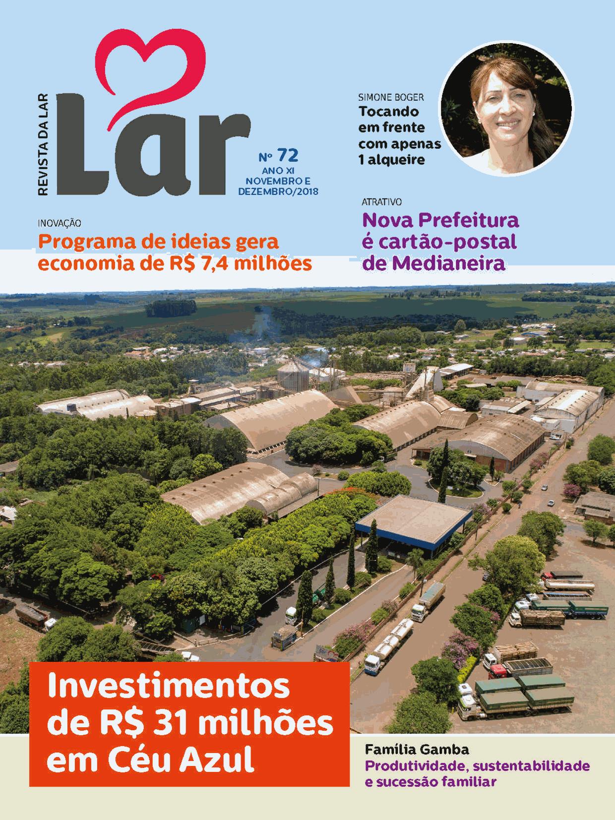 Edição 72 - Lar Cooperativa Agroindustrial