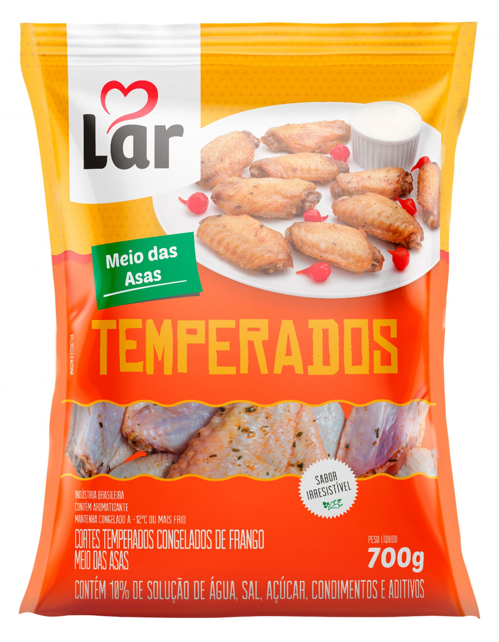 Frango a Passarinho Temperado 700g - Lar Cooperativa Agroindustrial