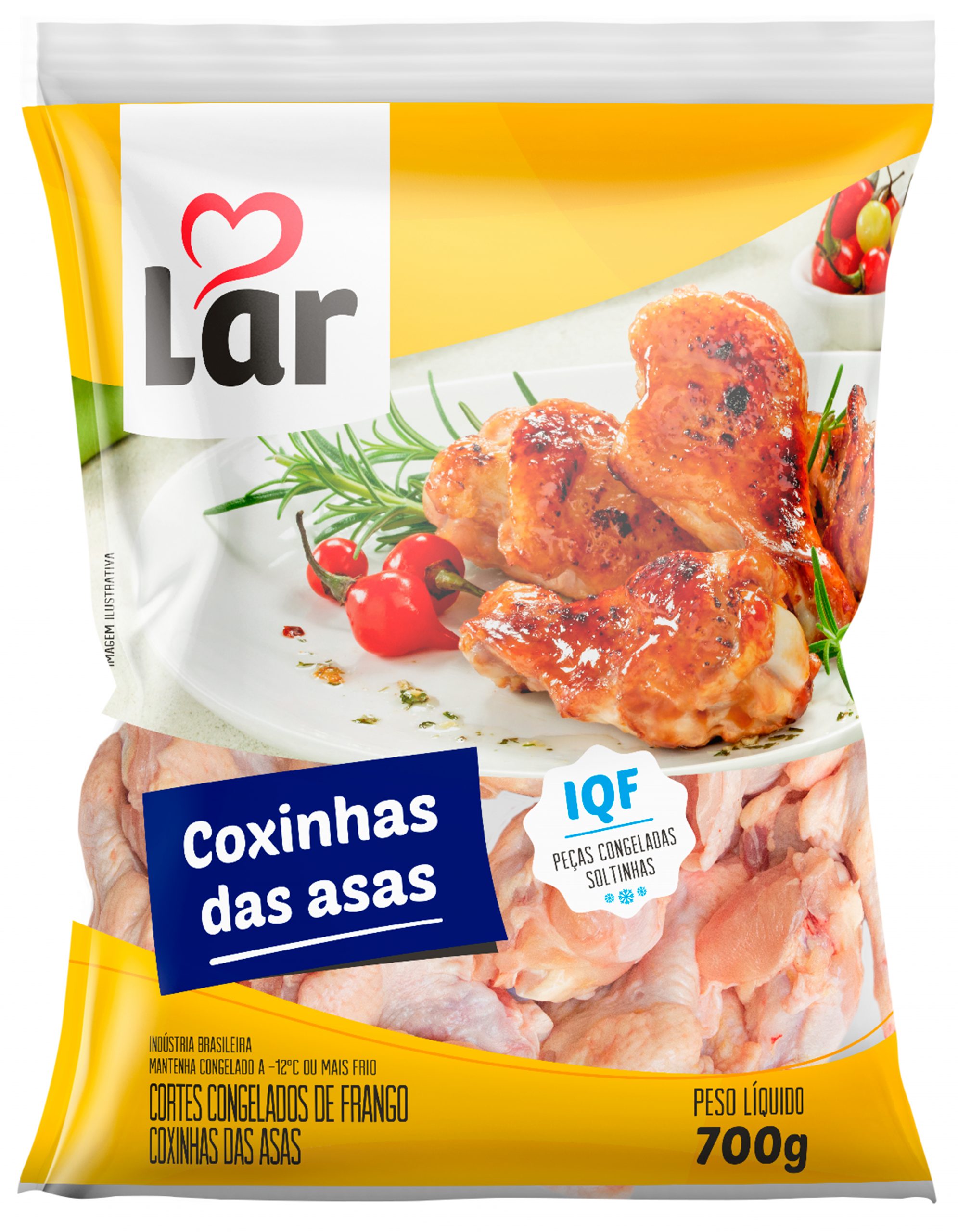 Coxinhas das Asas IQF 700g - Lar Cooperativa Agroindustrial