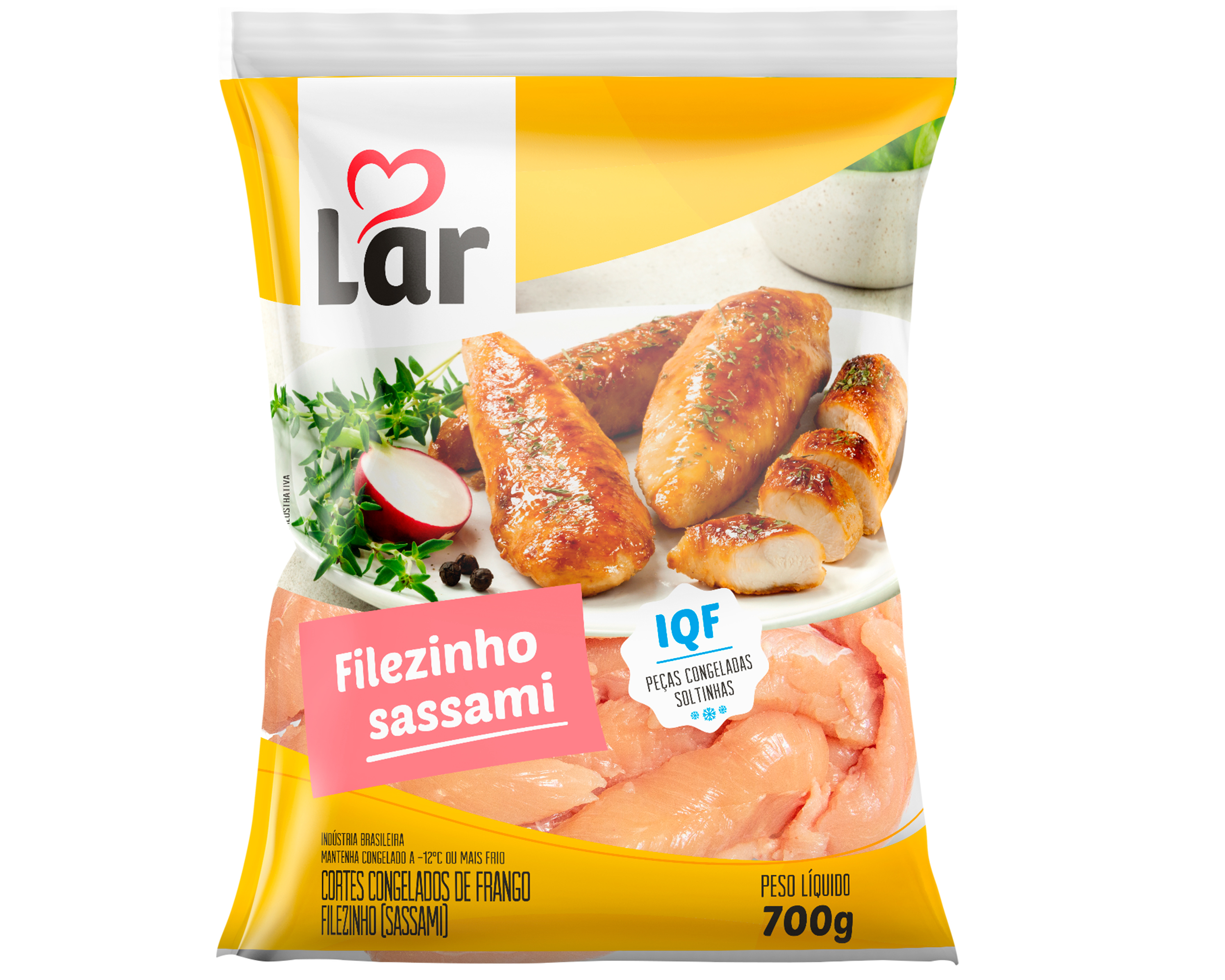Filezinho Sassami IQF 700g - Lar Cooperativa Agroindustrial