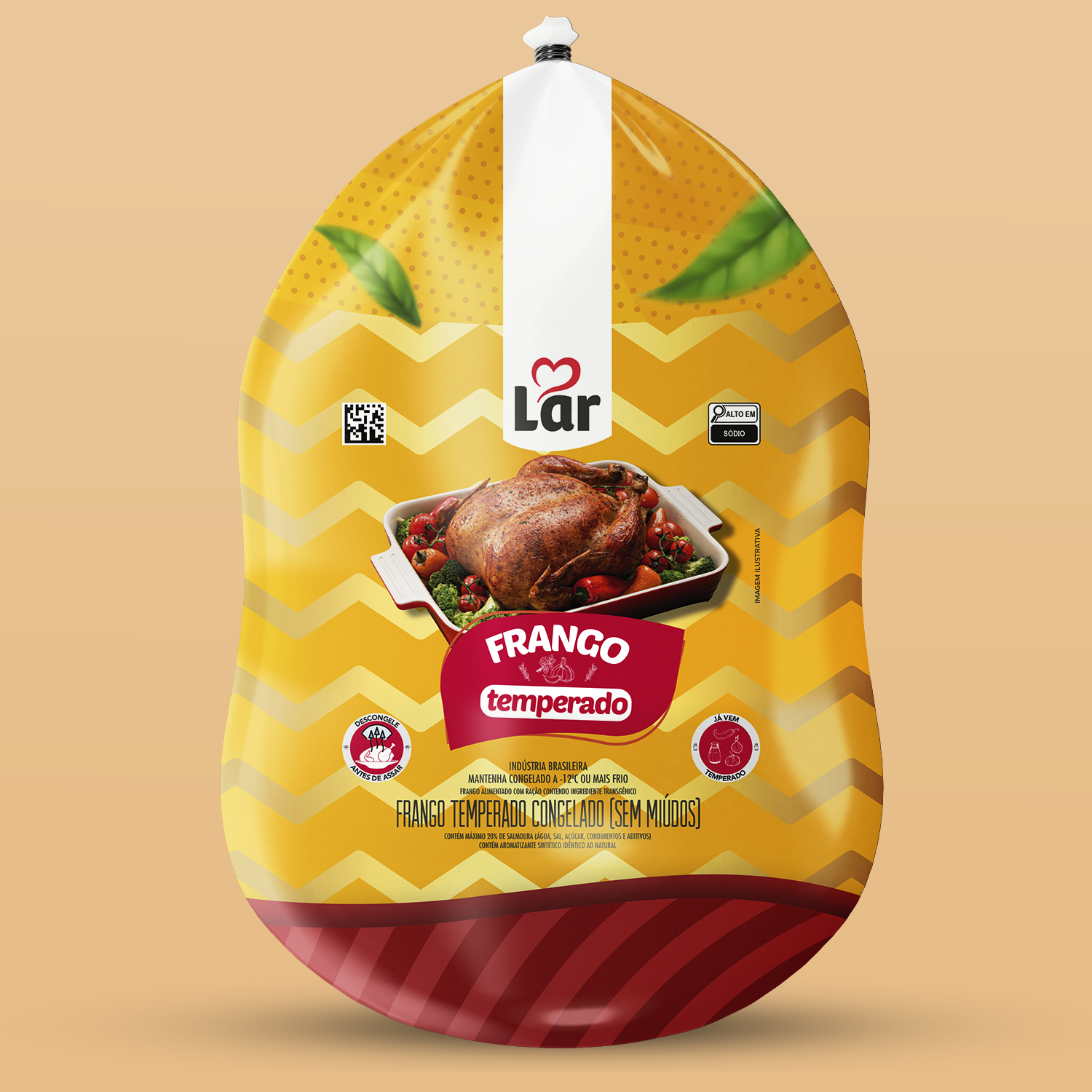 Frango Inteiro Temperado - Lar Cooperativa Agroindustrial
