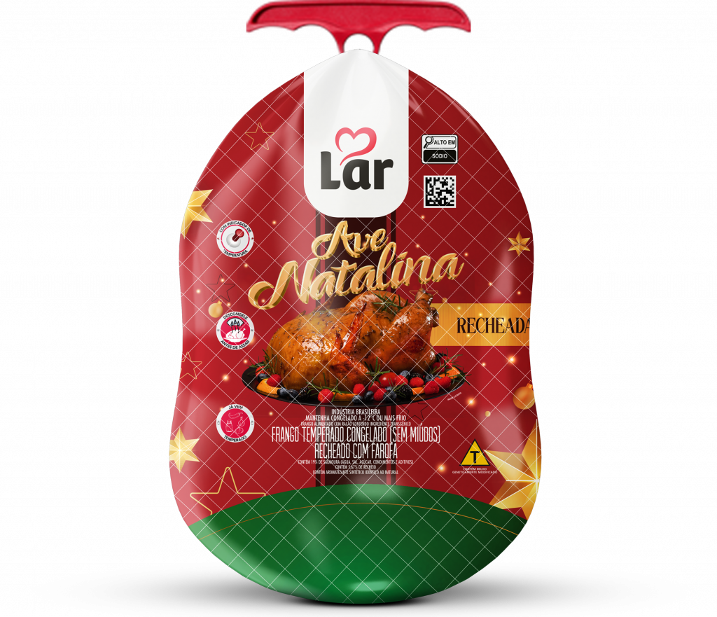 Ave Natalina Temperada Recheada Congelada - Lar Cooperativa Agroindustrial