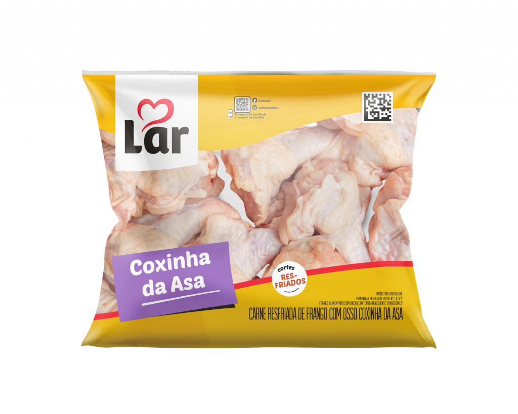 Coxinhas das Asas Temperadas 700g - Lar Cooperativa Agroindustrial