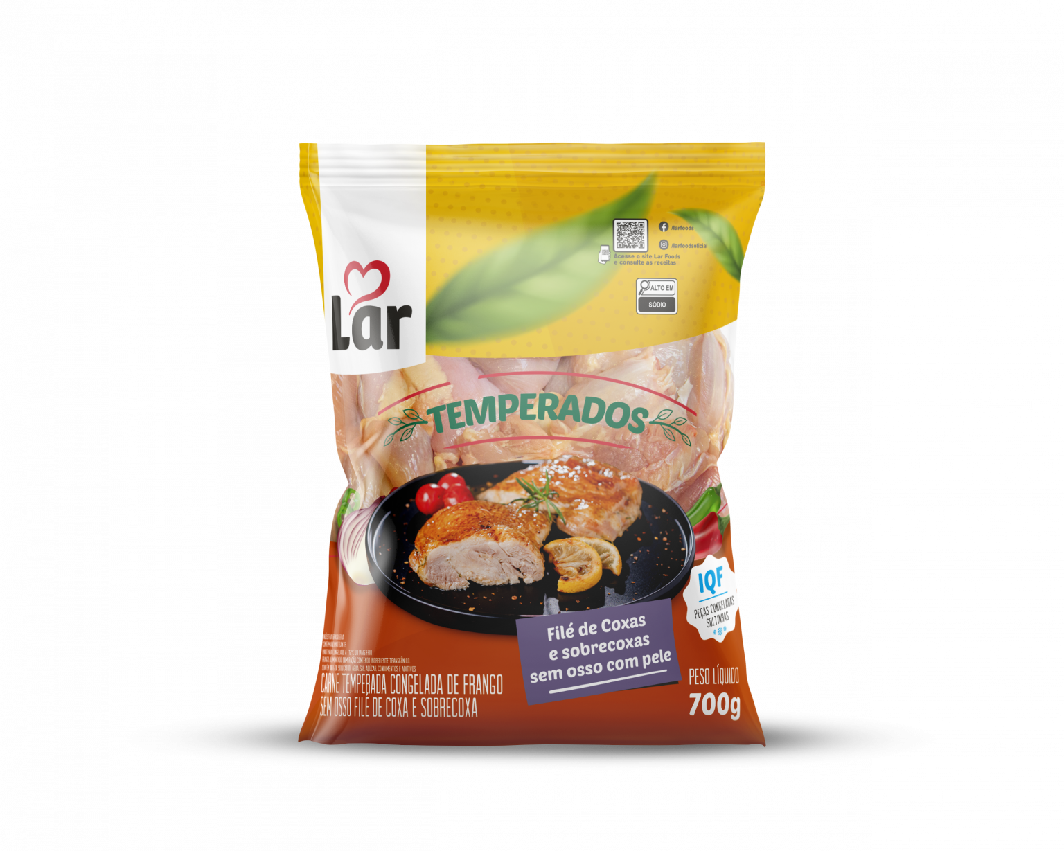 Filé de Coxas Sobrecoxas Envelopadas • Congeladas - Lar Cooperativa ...