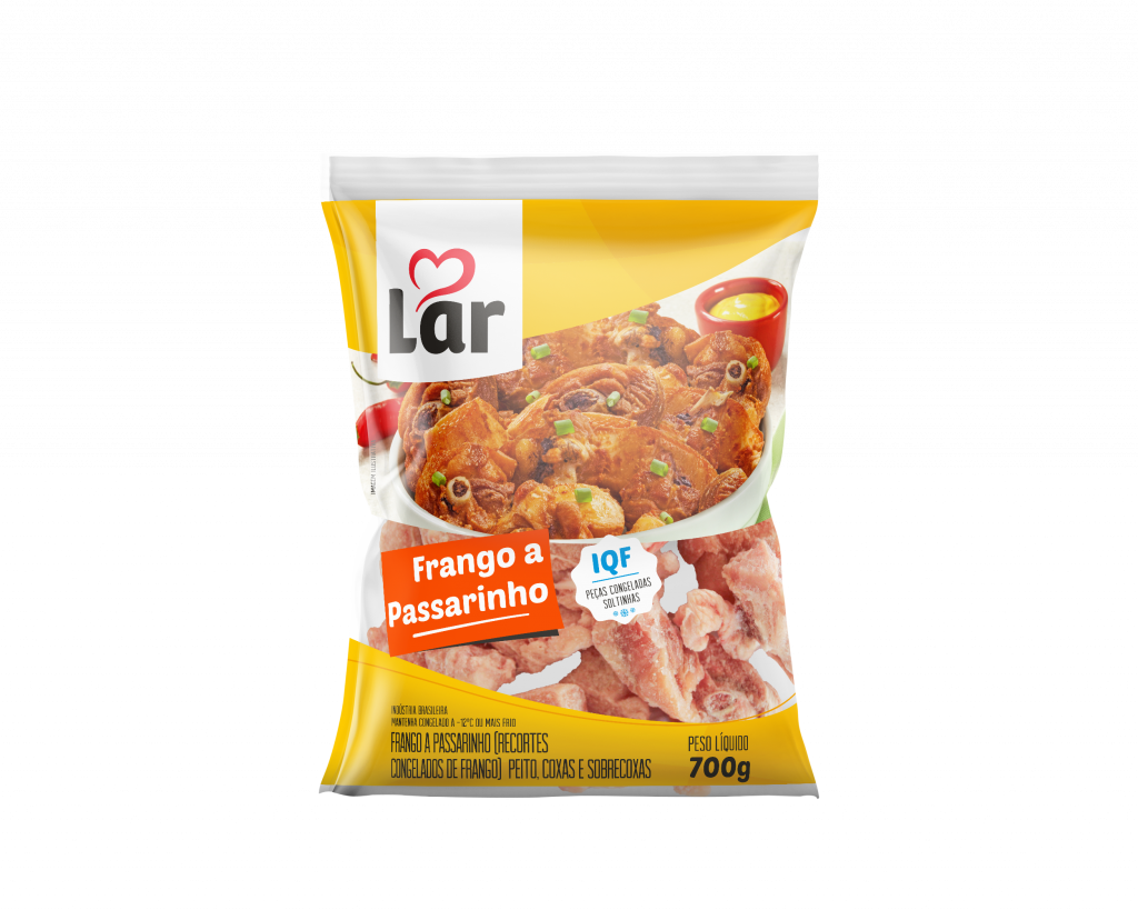 Frango a Passarinho com Peito IQF 700g - Lar Cooperativa Agroindustrial