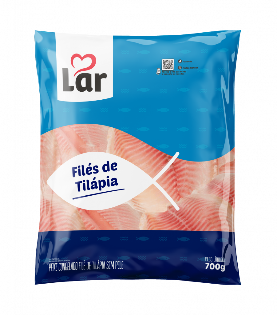 Filé de Tilápia 700g - Lar Cooperativa Agroindustrial