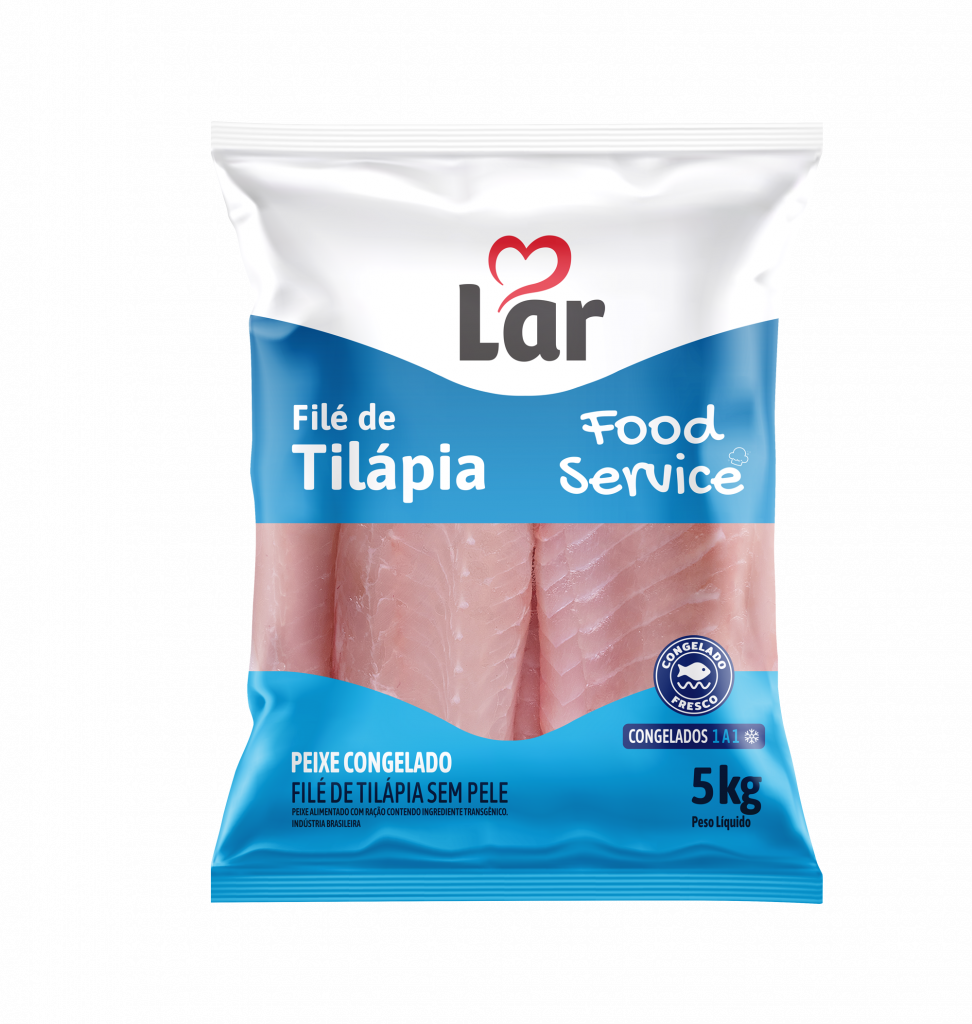 Filé de Tilápia Food Service 5kg - Lar Cooperativa Agroindustrial