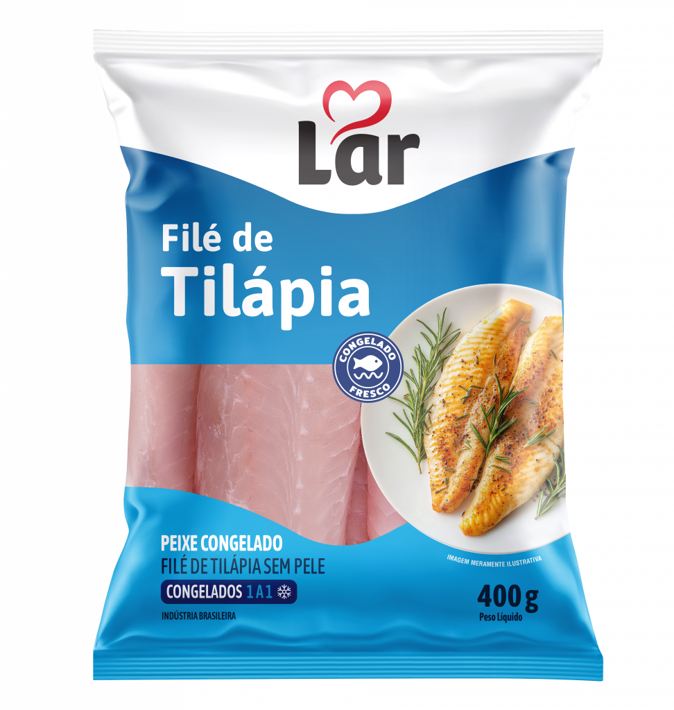 Filé de Tilápia 400g - Lar Cooperativa Agroindustrial
